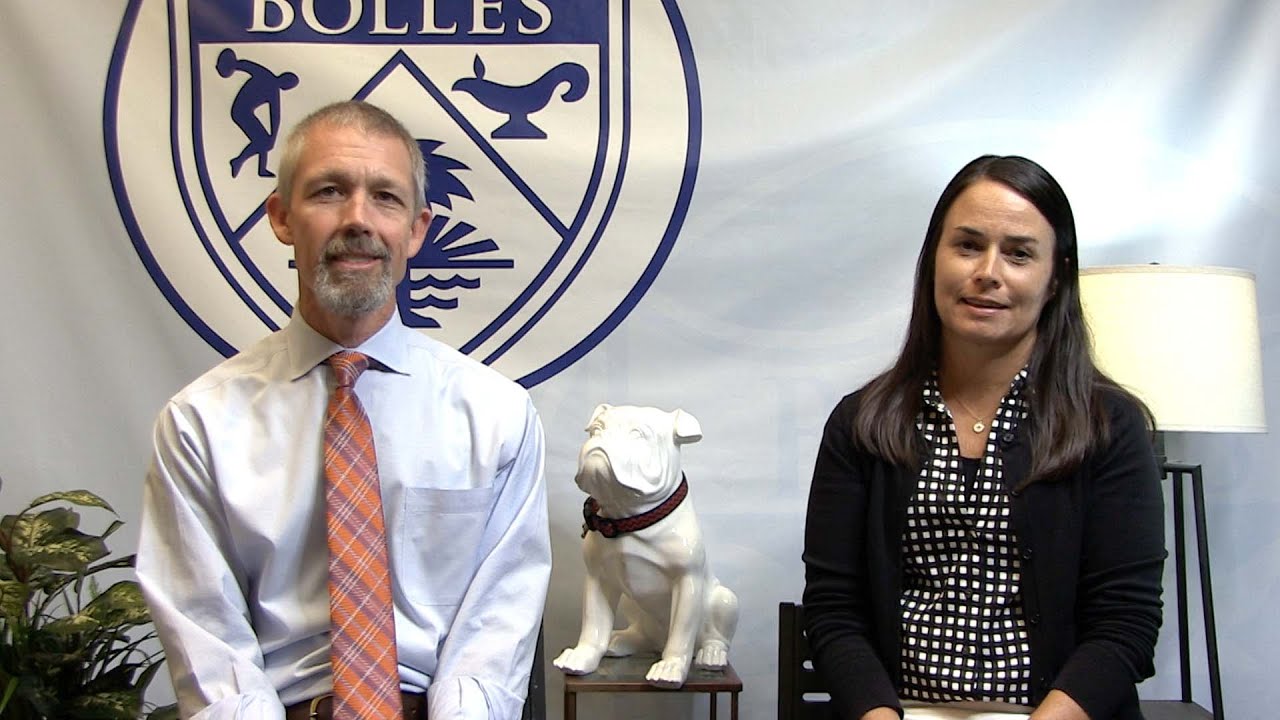 Tyler Hodges with Head of Lower School Whitehurst Campus Christy Lusk ...