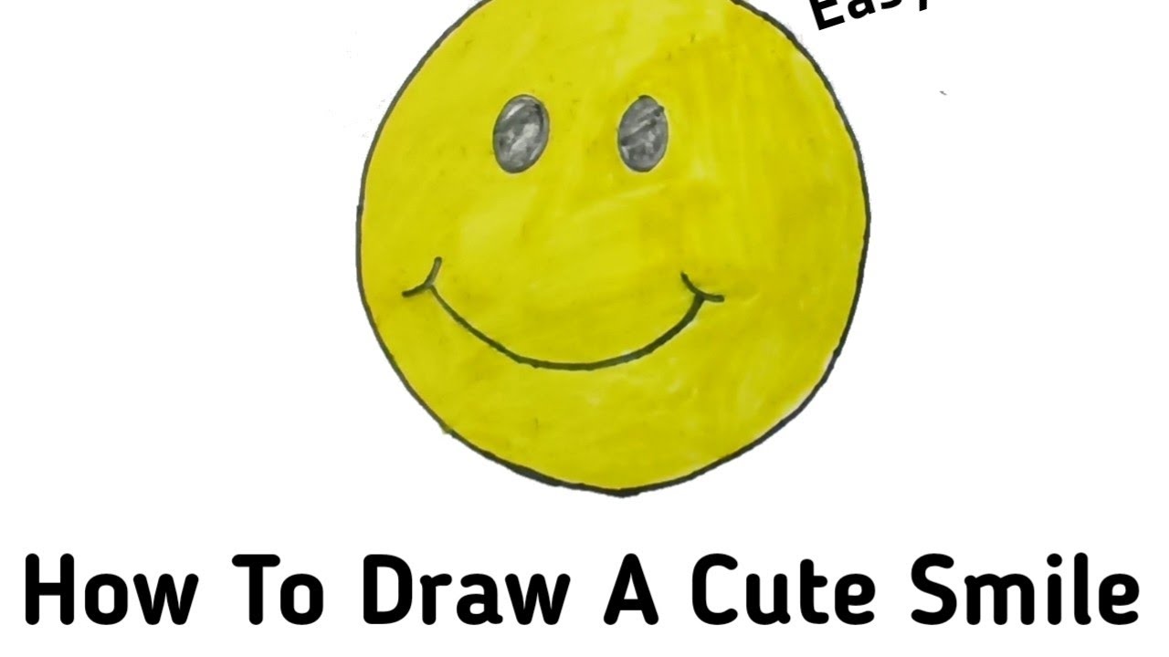 How To Draw A Cute Smile 🙂🙂😀😀 || Draw With Mahadi || Drawing By Mahadi ...