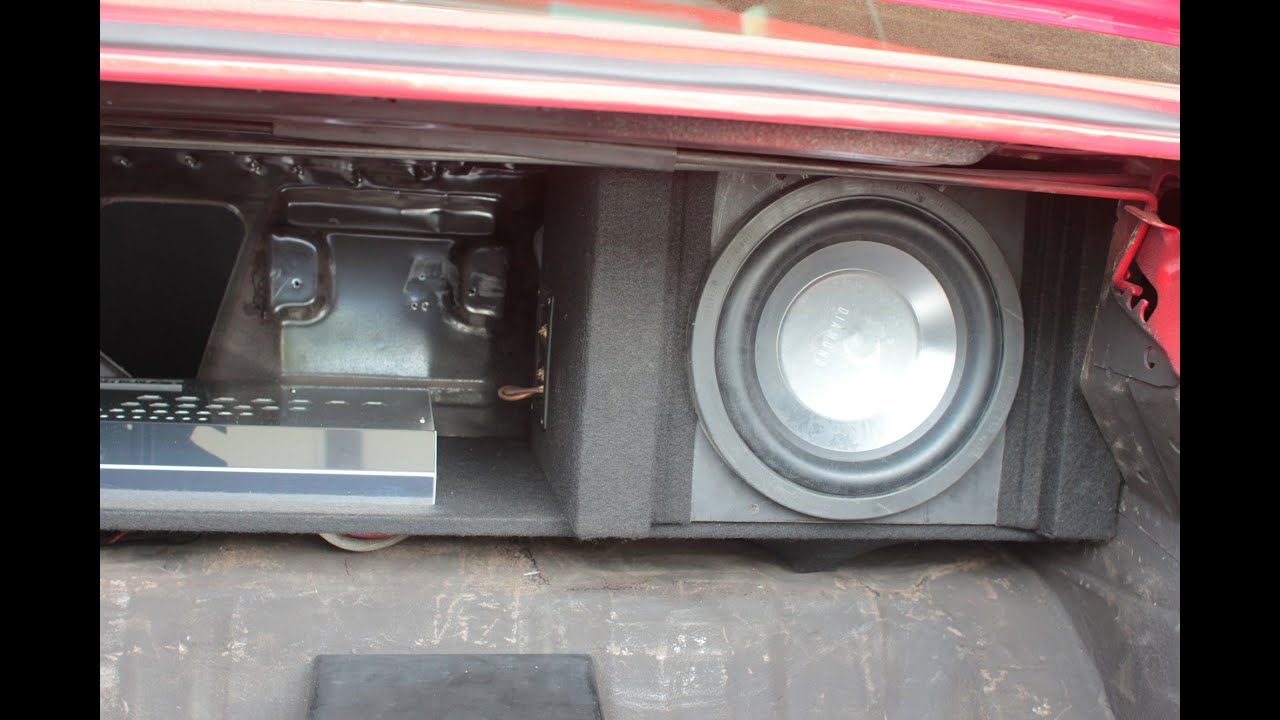 Sub-woofer install in 1970 Pontiac GTO - YouTube