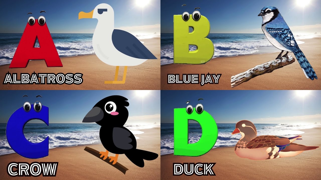 Birds Alphabet Song for Kids | Birds ABC Song | Phonics for Kids | Baby ...