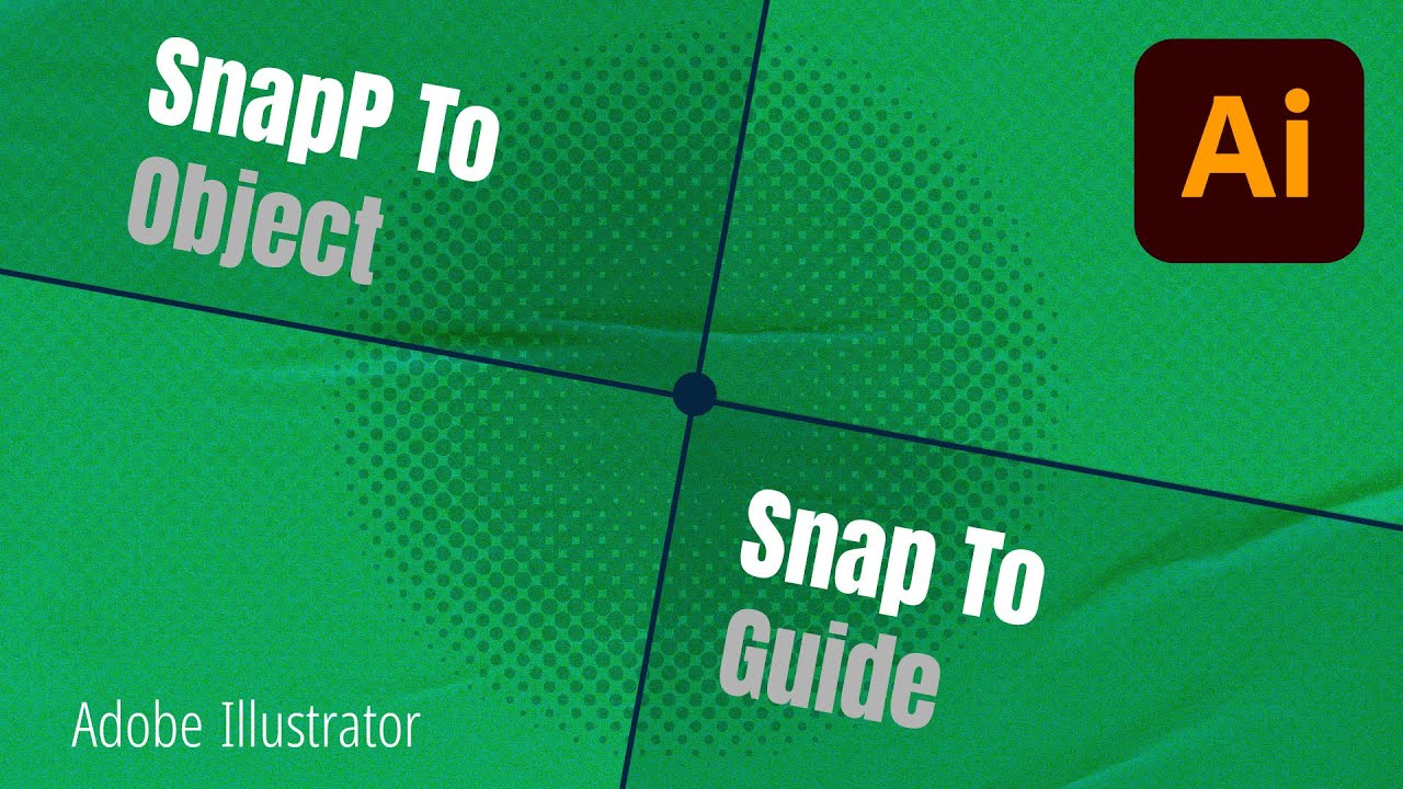 จัดระเบียบวัตถุด้วย Snap to Object, Snap To Guide - Illustrator - YouTube