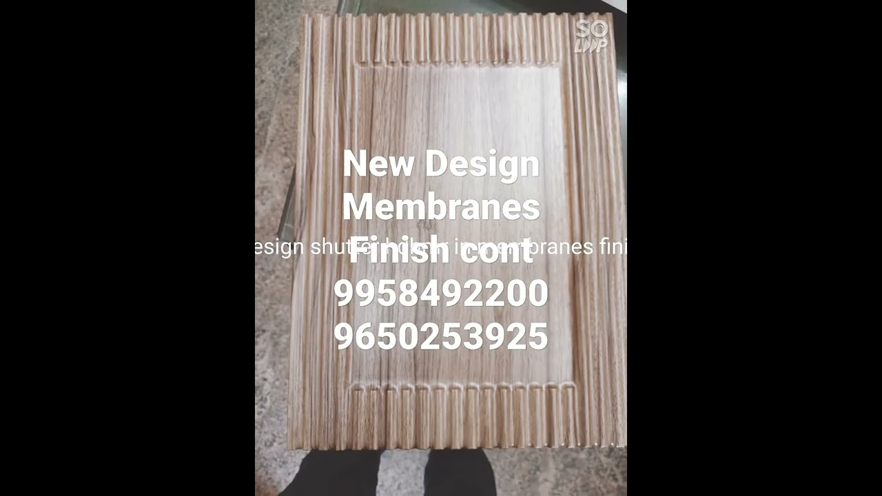 New Design Kitchen and wardrobe shutter hdhmr with membranes Finished ...