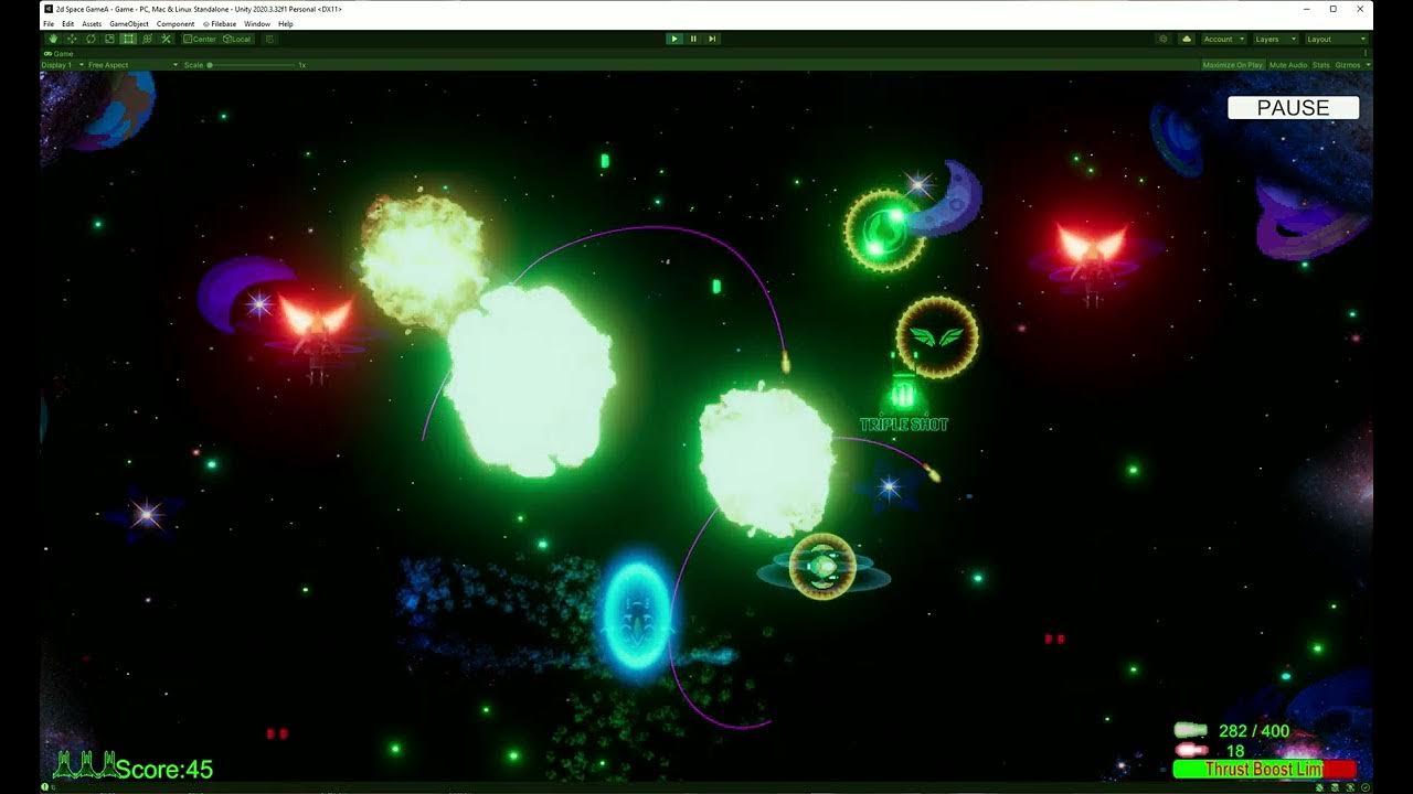 Space Shooter 2D Boss Fight - YouTube