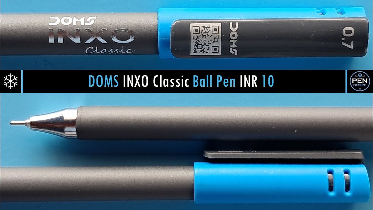 DOMS INXO Classic Ball Pen an INR 10 Pen - 850 - YouTube