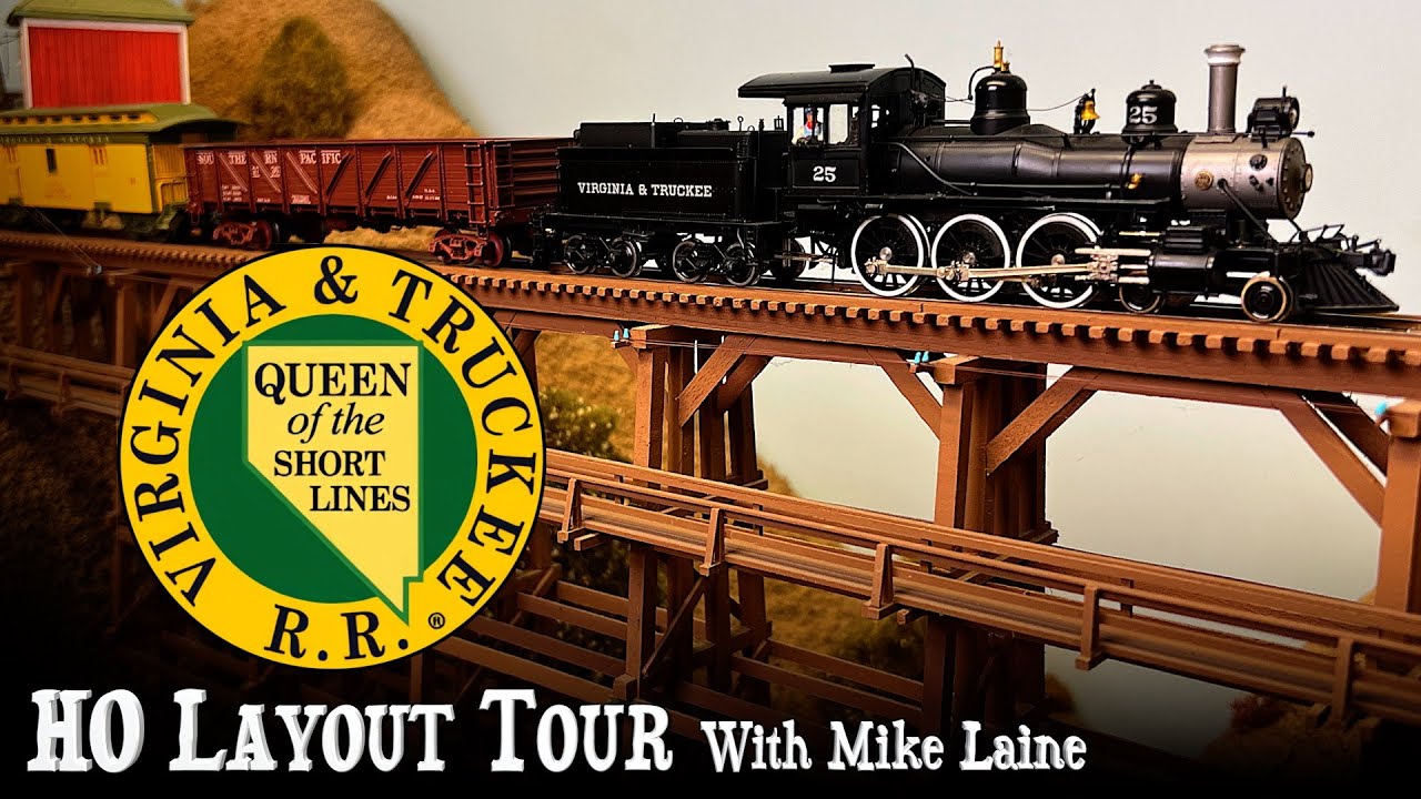 Victorian Era HO Scale Layout Tour with Mike Laine V&T - YouTube