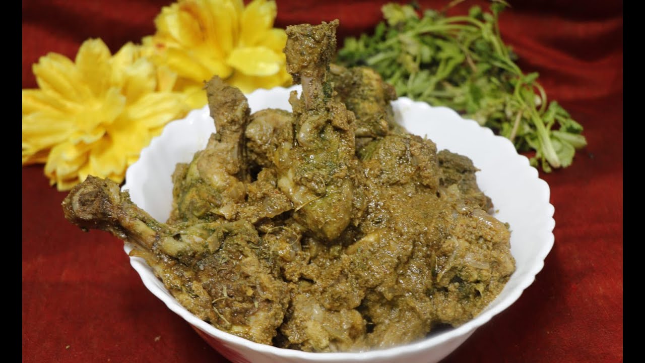 Hariyali Chicken/How to make delicious Chicken Hariyali Butter Masala ...