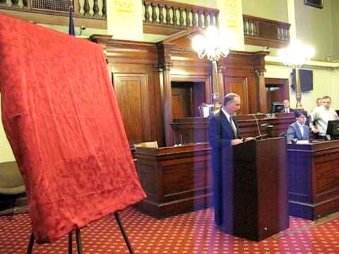 Judge John R. Weber portrait revealed - YouTube