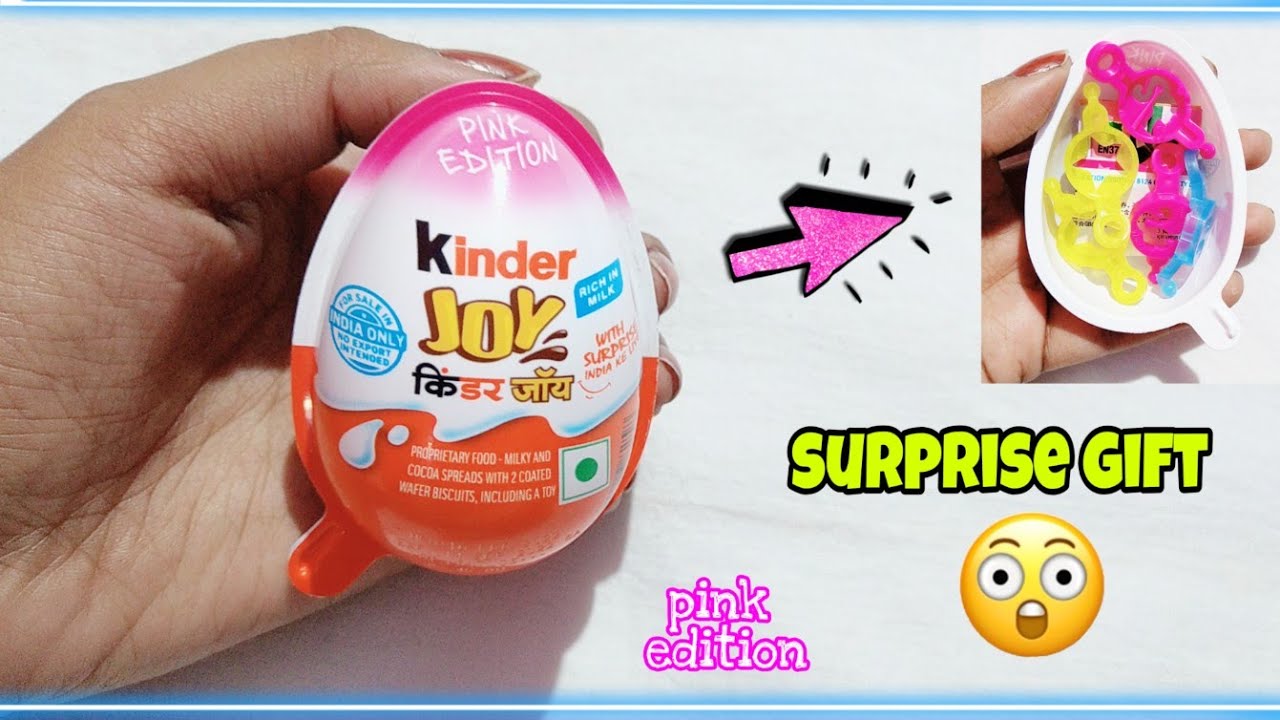 Kinder joy pink edition toys| kinder joy girl with free gift inside ...