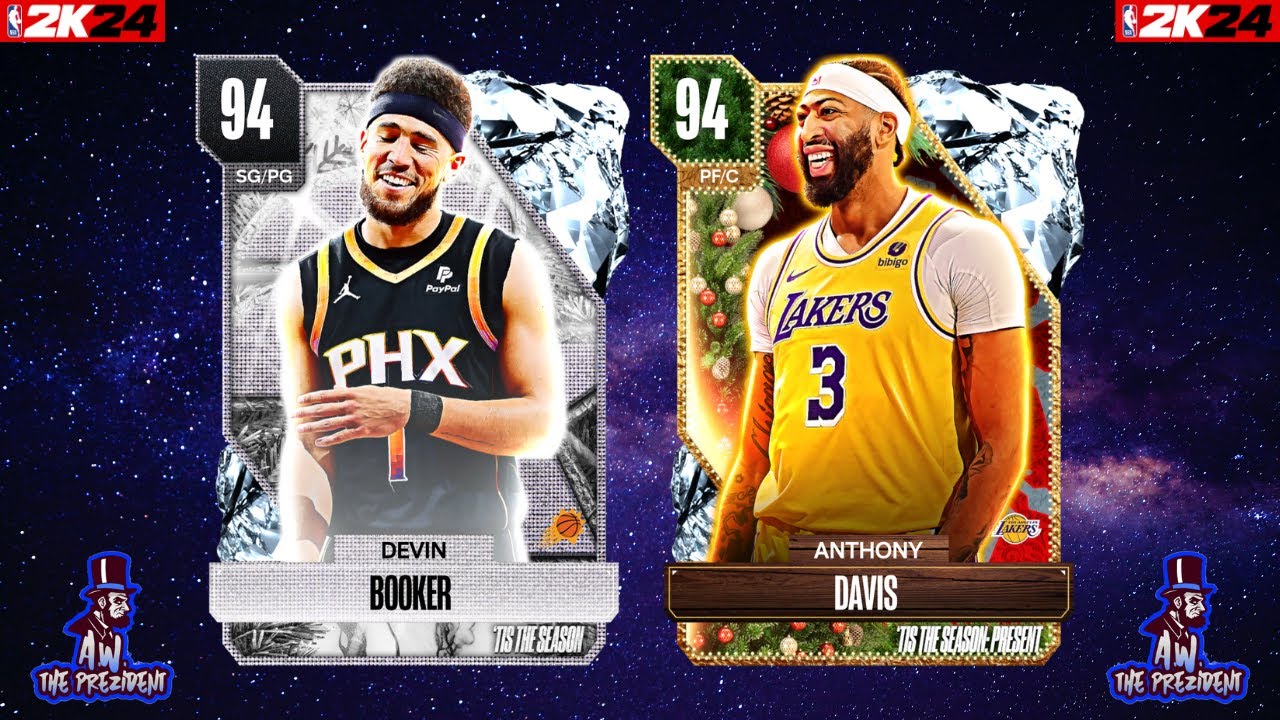*LIVE* DIAMOND DEVIN BOOK & ANTHONY DAVIS DEBUT | NBA 2K24 MYTEAM - YouTube