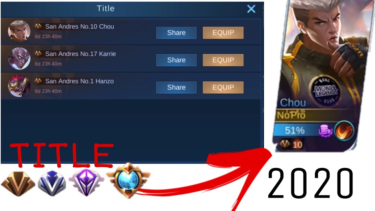 Paano makakuha ng Title sa ML| Mobile Legends - YouTube