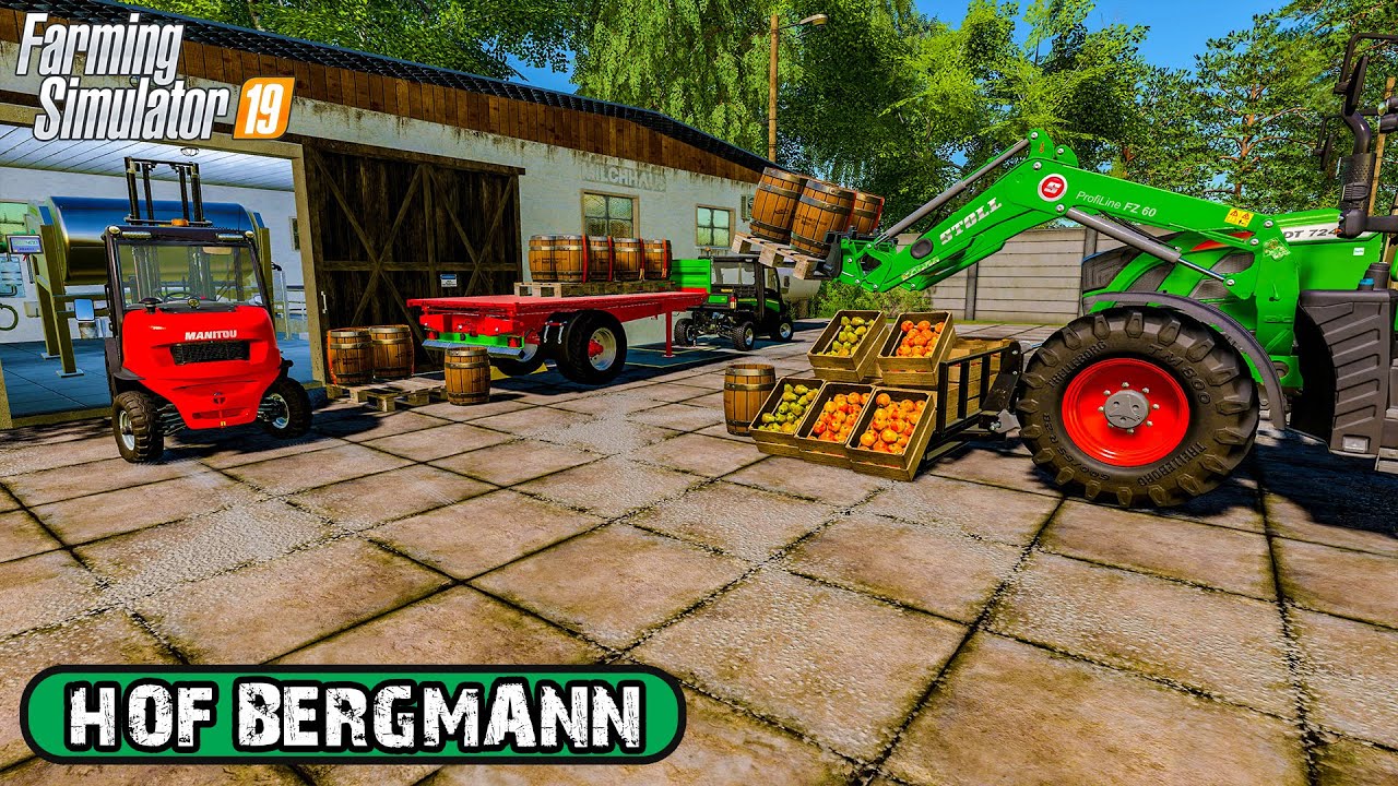 Making BUTTER, Selling Juice & Pears | Hof Bergmann| Farming Simulator ...