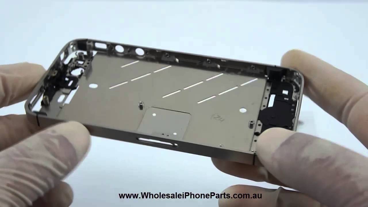IPHONE 4S MID PLATE SILVER BEZEL Description By WholesaleiPhoneParts ...