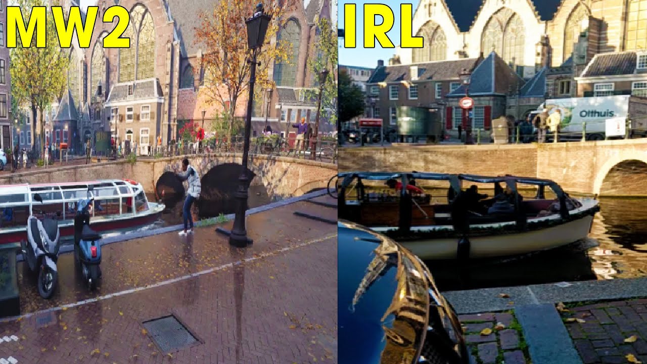 Amsterdam : Call of Duty: Modern Warfare II VS Réalité - YouTube