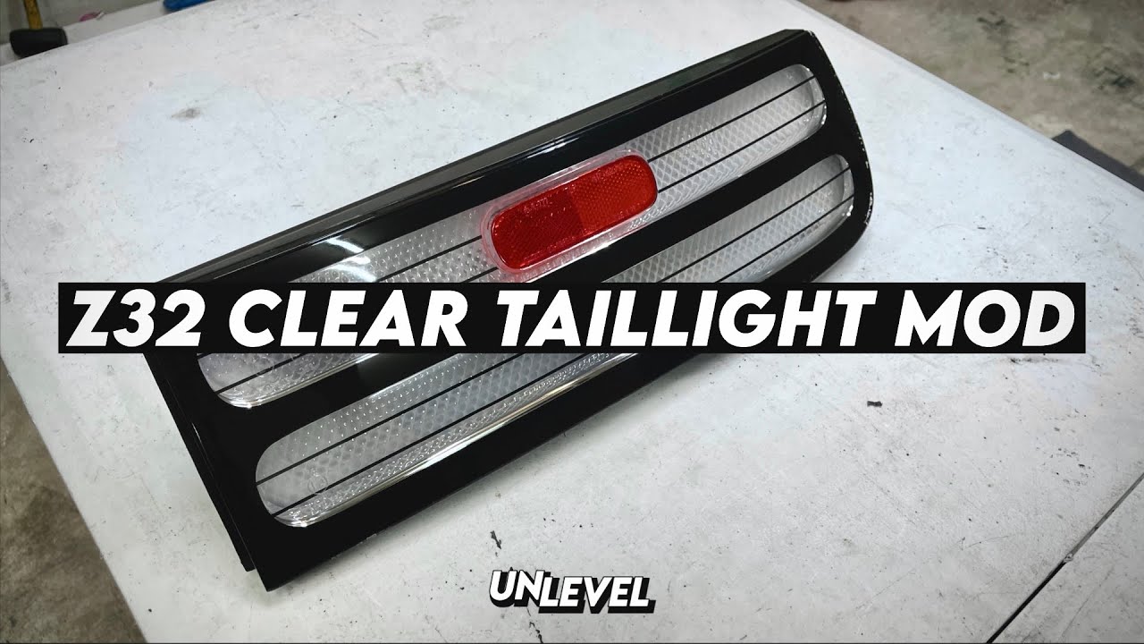 Z32 300ZX Clear Taillight Mod! How to open and modify Z32 taillights ...