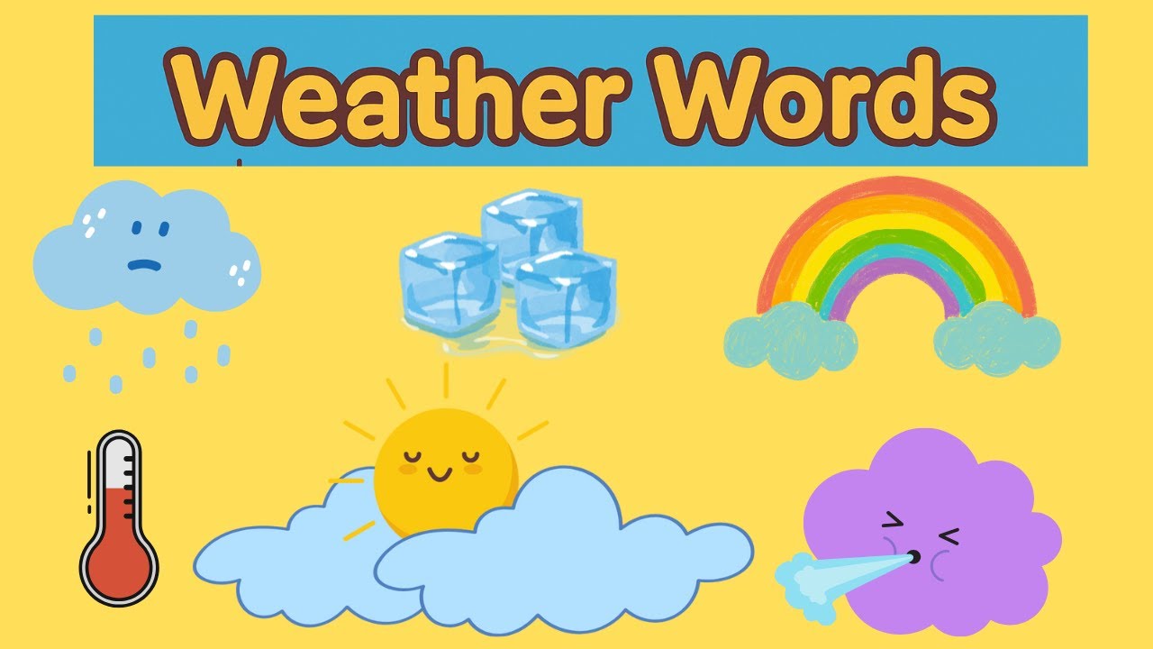 🌦️ Weather Words in English for Kids Fun and Easy Vocabulary! - YouTube