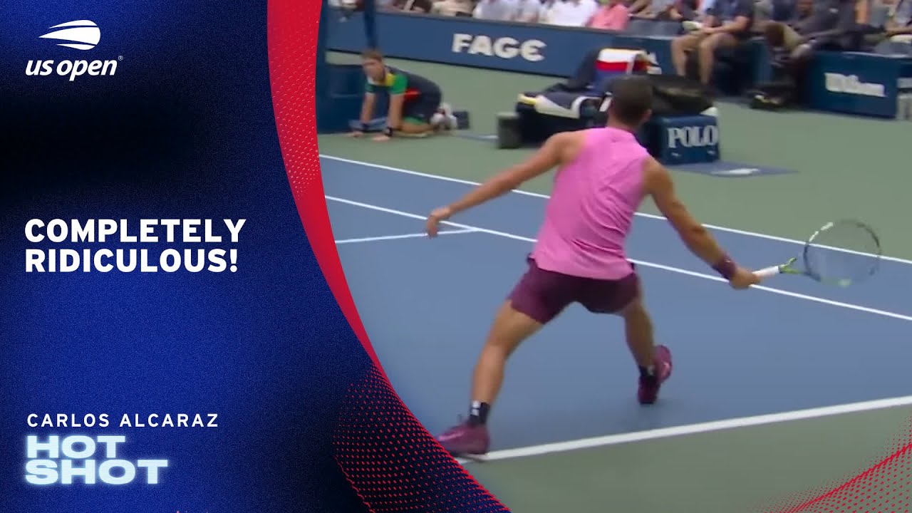 Carlos Alcaraz's EPIC Chopper-Grip Forehand Winner! | 2025 US Open ...