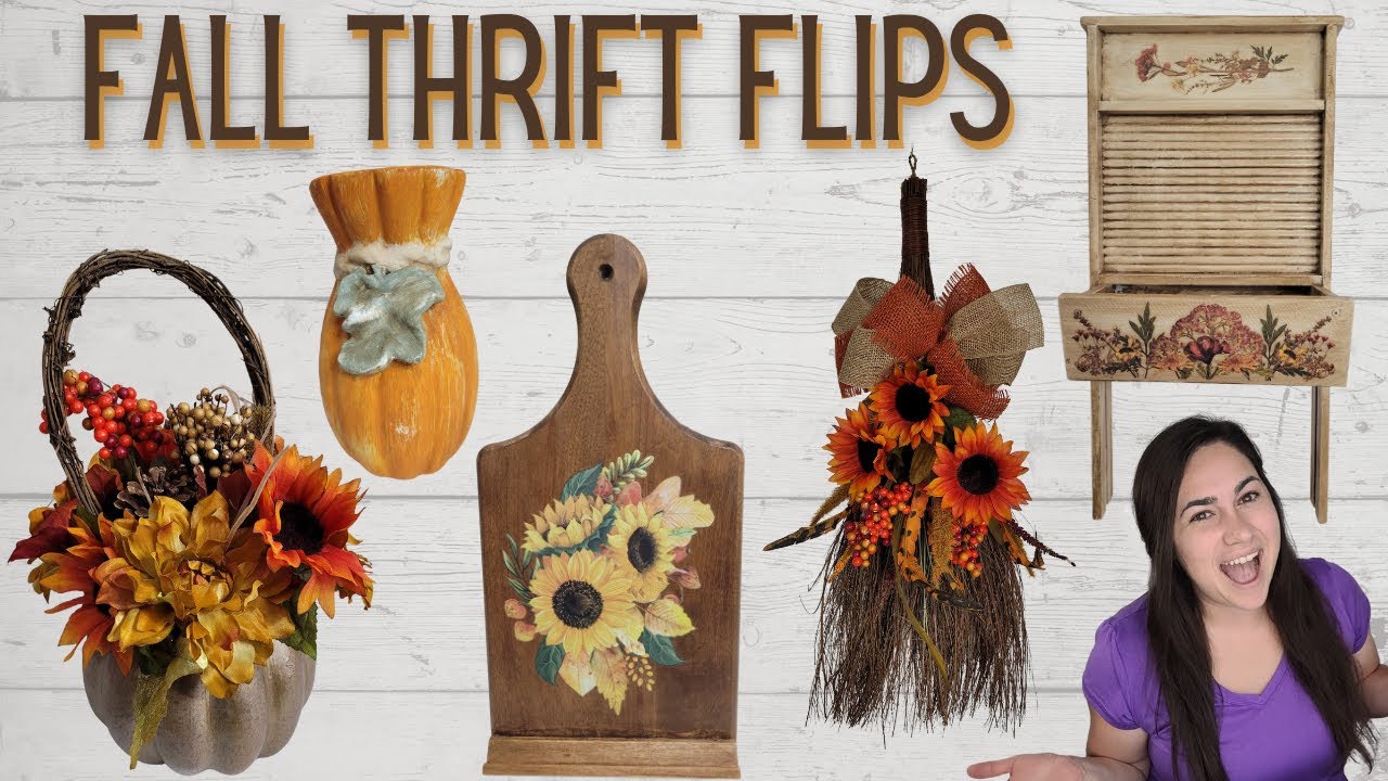 Fall Thrift Flip | Fall Home Decor - YouTube
