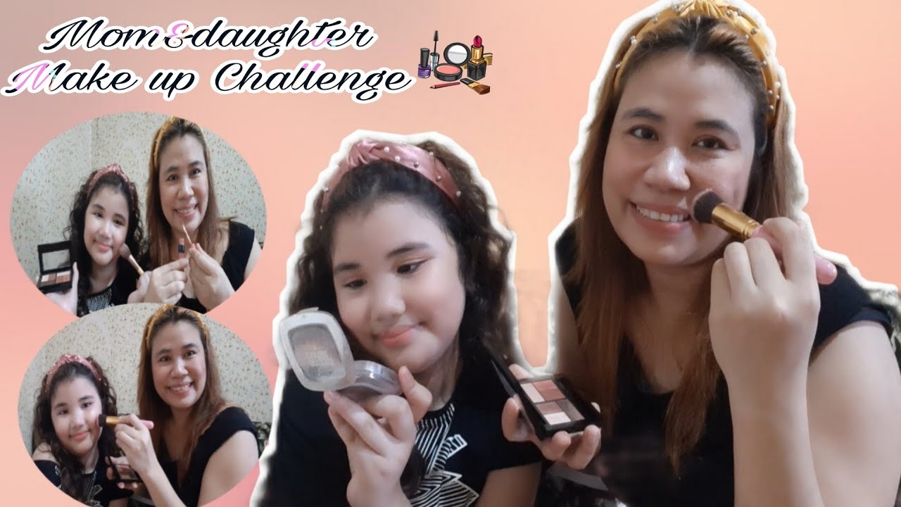 Mom&Daughter Make up Challenge|lucy&zoe vlog - YouTube