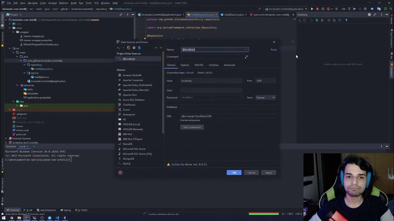 IntelliJ IDEA - Integrando com seu Banco de Dados! - YouTube