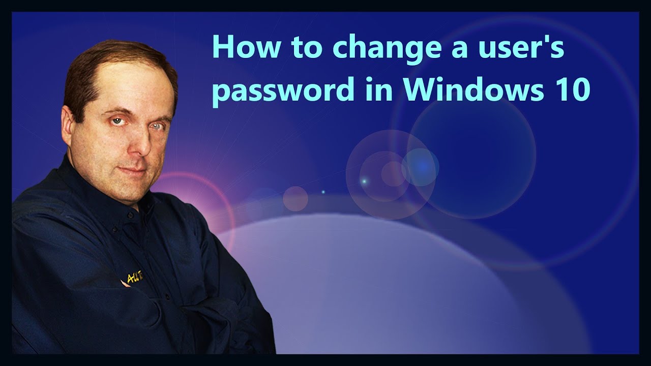 How to change a user's password in Windows 10 - YouTube