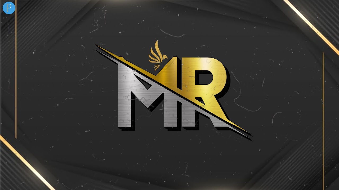 M R Logo Design on Mobile | M R Logo in Pixellab - YouTube