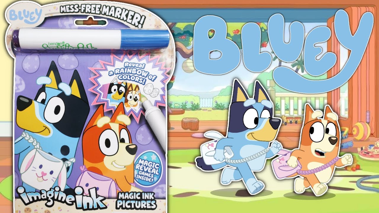 Bluey Easter Imagine Ink Coloring & Activity Book | Fun EASTER Coloring ...
