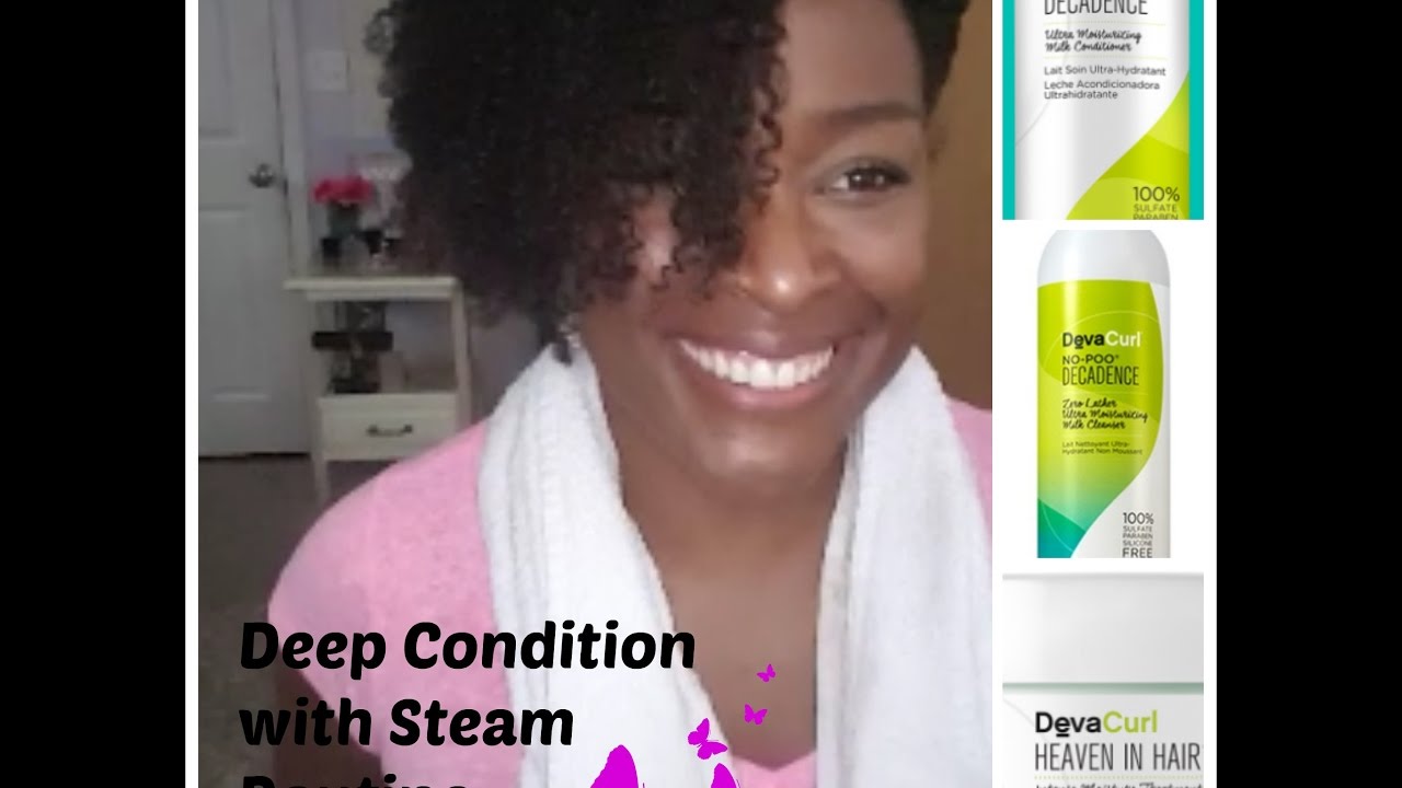 Deep Conditioning Routine on Natural Hair using Deva Curl | Demo - YouTube