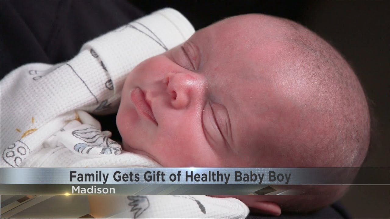 Family celebrating healthy baby boy this Mother's Day - YouTube