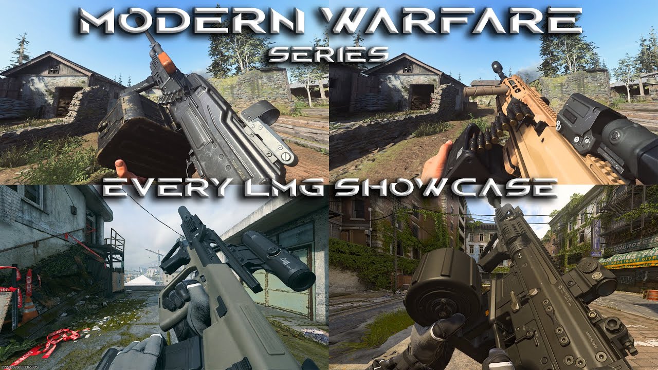 All LMG In Modern Warfare Reboot Series Showcase with Attachment 4K ...