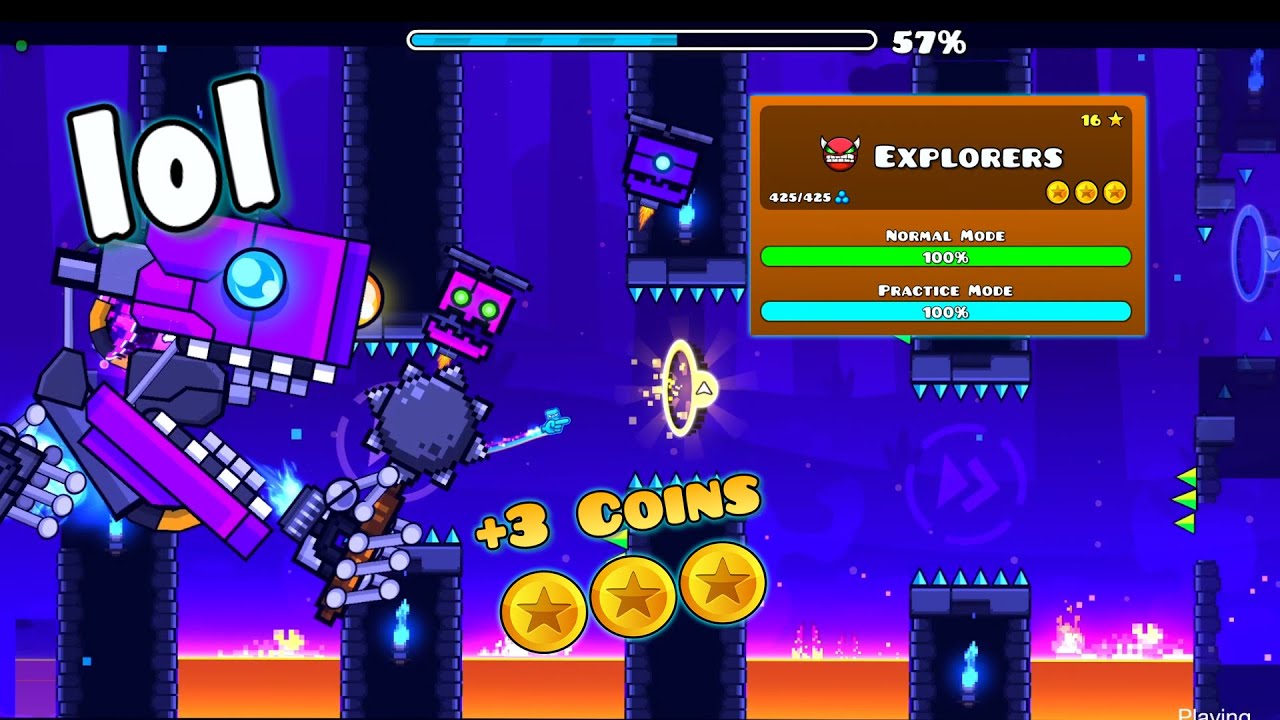 Nuevo Explorer by @SwitchStepGD y @MATHIcreatorGD Complete 100% + 3 ...