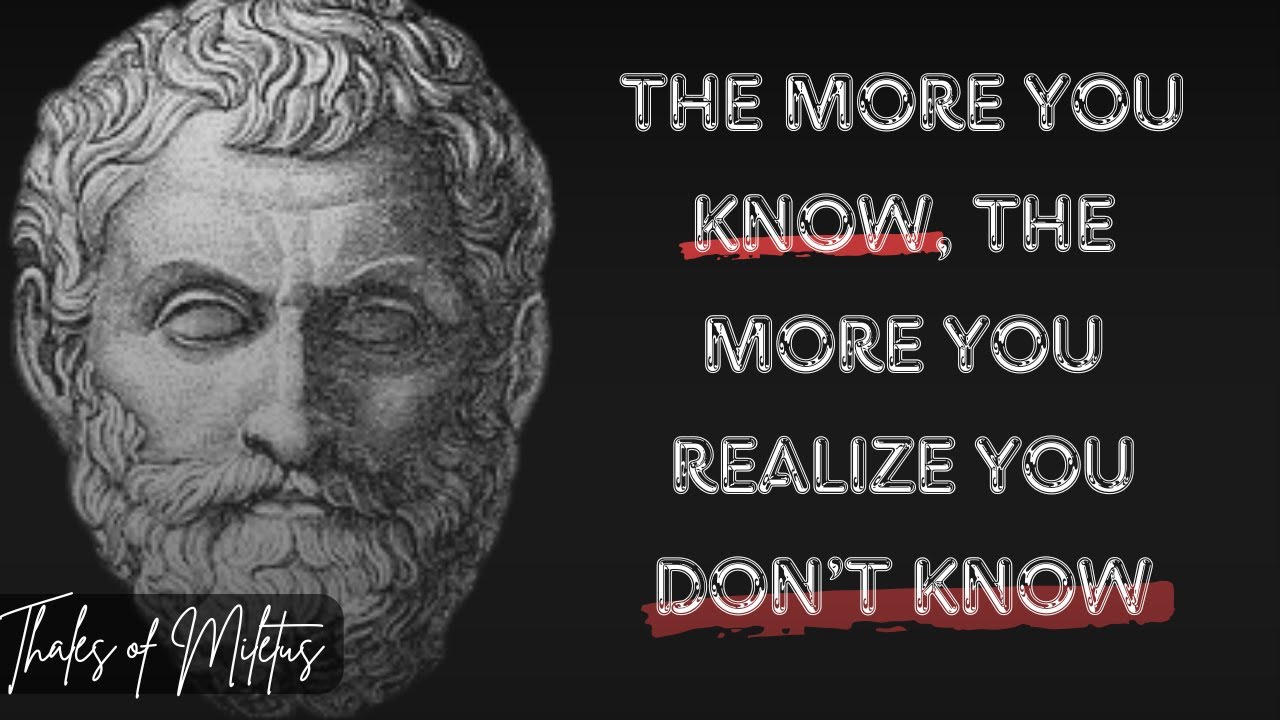 The First Philosopher Thales and His Quest for Knowledge | How One ...