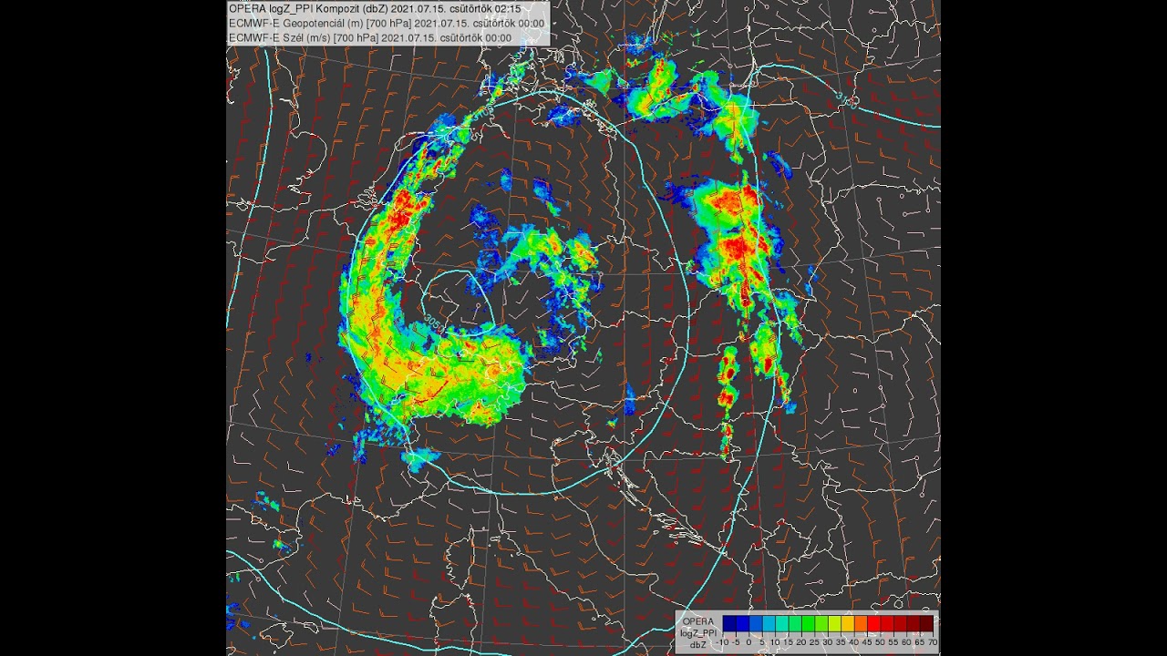Flash flood in Germany by radar and 700hPa analysis 04/14/2021 - YouTube