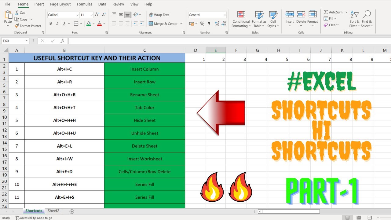 Daily Useful Shortcuts In Excel Series Part 1 Excel In Hindi Daily Useful Shortcuts In Excel Series Part 1 Excel In Hindi