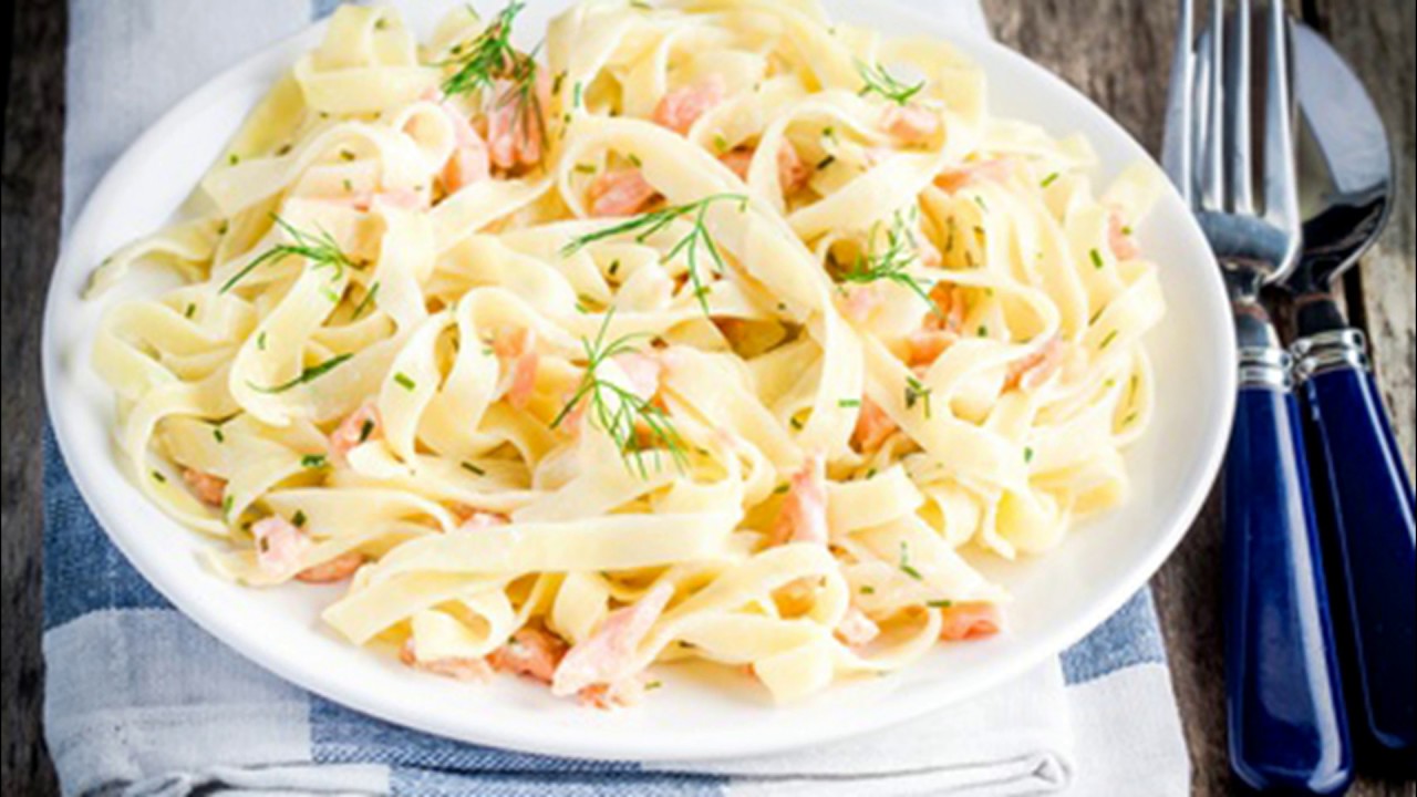 Recette Salade De Pâtes Au Saumon Youtube
