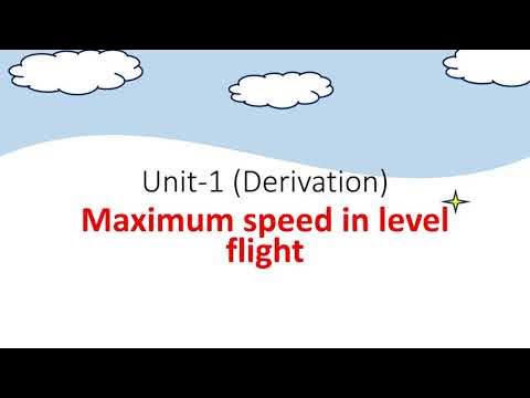 How to find the 'Maximum speed in level flight' - YouTube