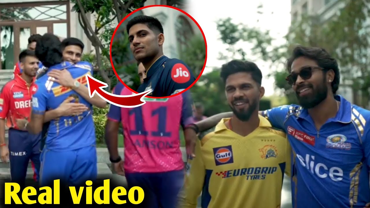 Shubman gill hugged Hardik Pandya || IPL photo shoot session || Shubman ...