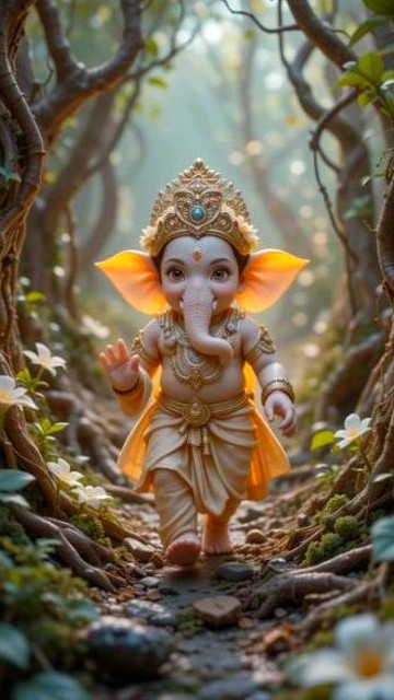 Ganpati Bappa Morya #bappa #bappa__lover #majhabappa #cuteganesha #cute ...