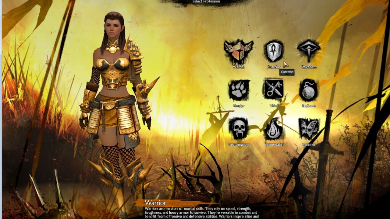 GW2 classes according to sychronize PvP - YouTube