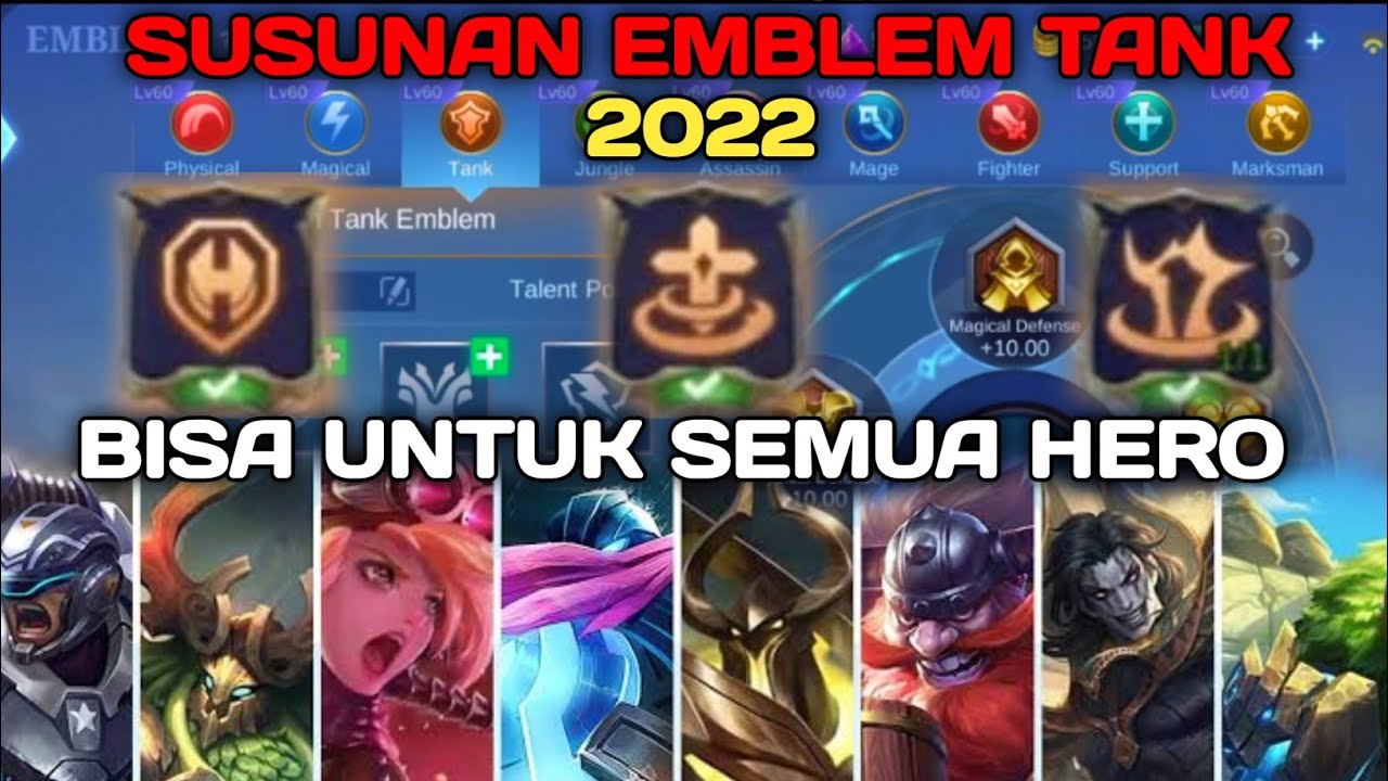 TERBARU ! CARA SETTING EMBLEM TANK TERKUAT 2022 | EMBLEM TANK TERKUAT ...