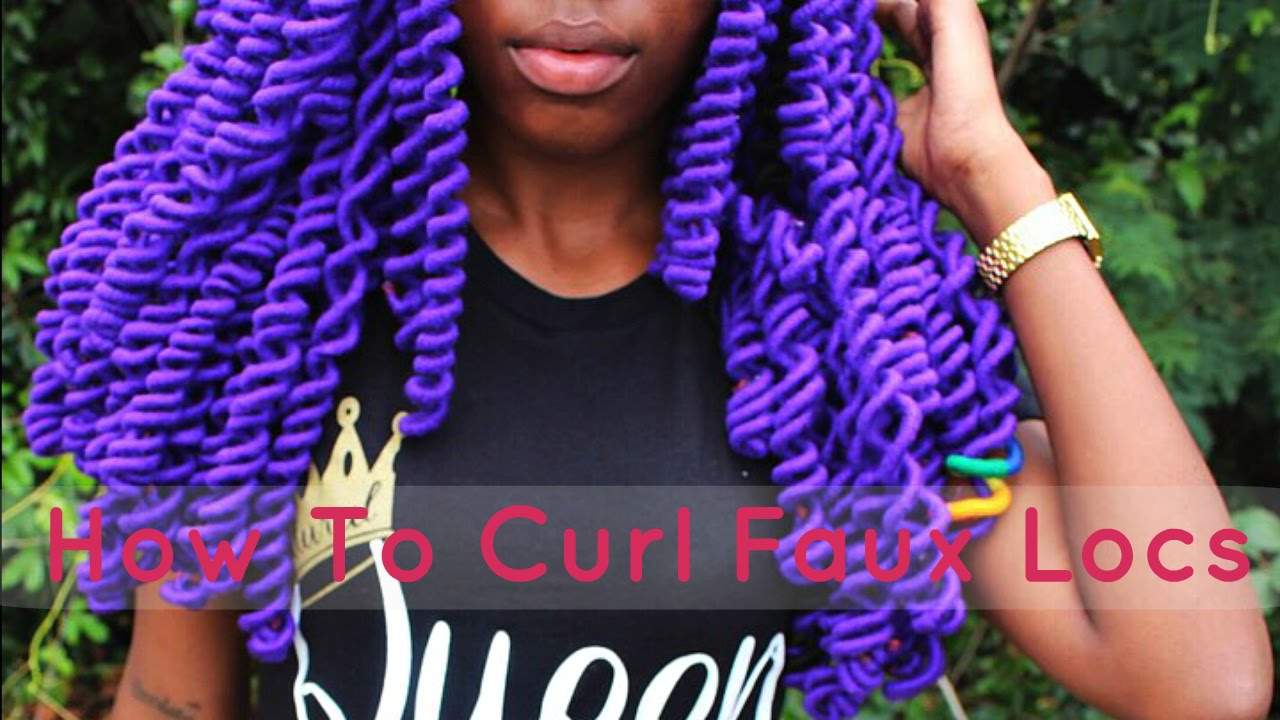How To Curl: Faux Locs, Locs & Box Braids - YouTube