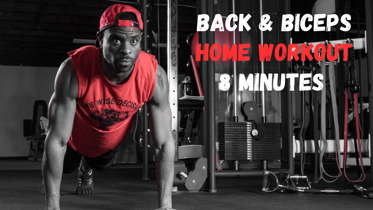 8 MINUTE BACK & BICEPS BLAST! Home Workout for Beginners - YouTube