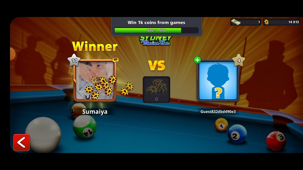 8 Ball Pool 🎱 interesting game guys 😎 Sumaya vs Robot | Sumaya Rao ...