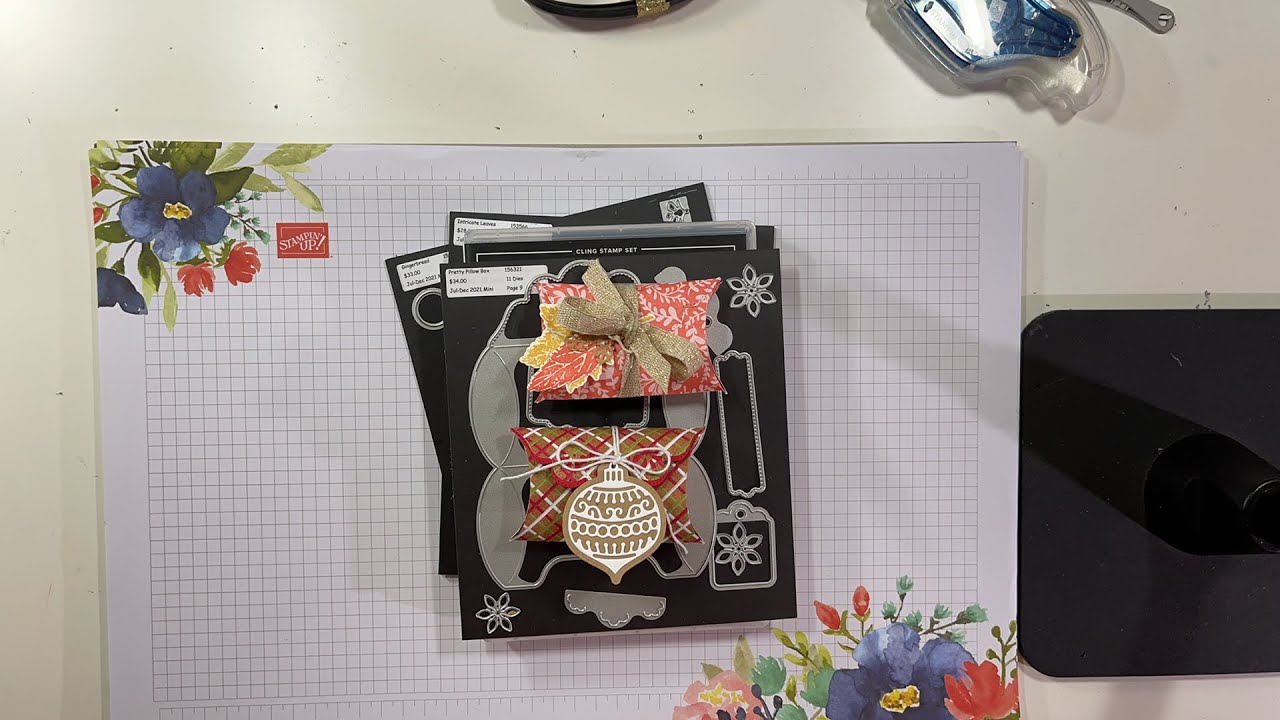 Stampin Up//Pretty Pillow Box Dies//Treat Box//Harvest Meadow//Gorgeous ...