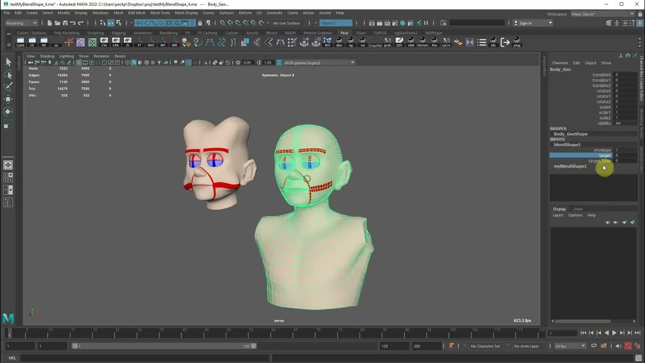 Blend Shape Based on Vertex Positions - YouTube