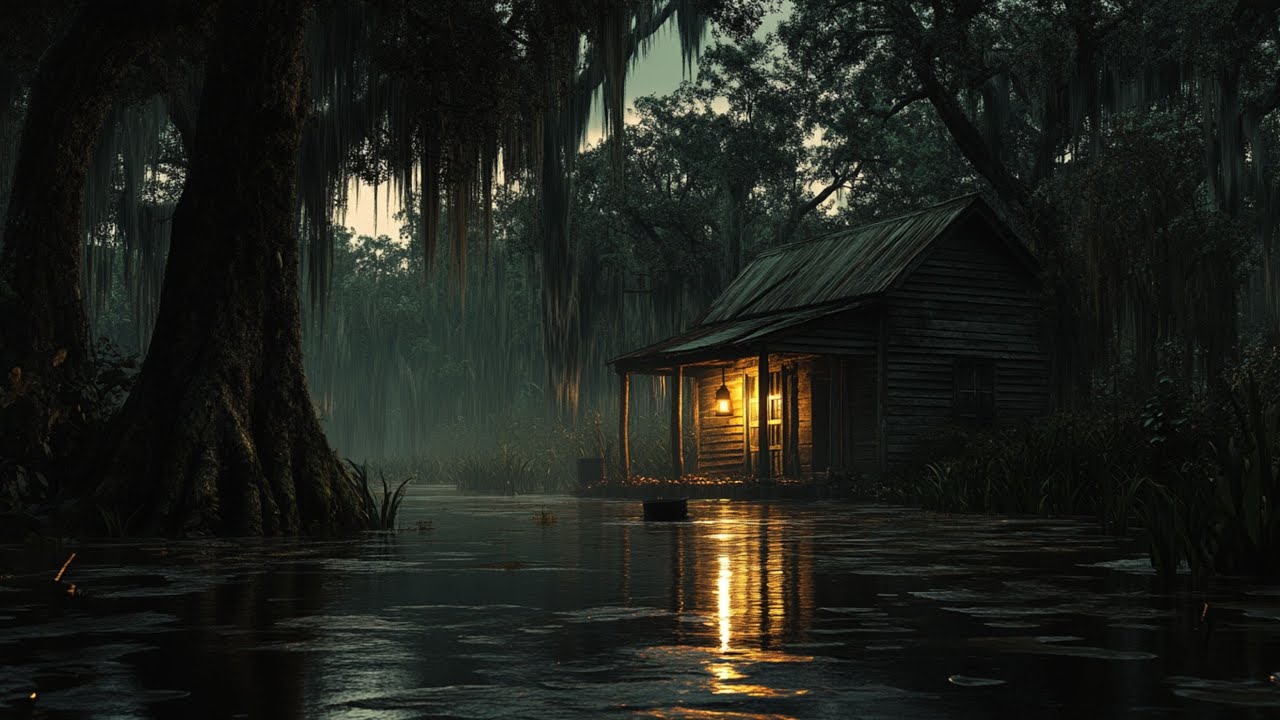 Night Ambient Sounds, Frog, Cricket, Swamp Sounds at Night, Focus or ...