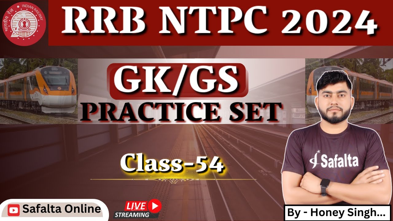 Railway NTPC Class-54 RPF Constable and SI GK-GS Previous Year Question ...