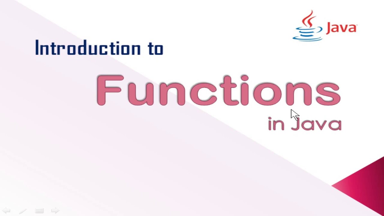 Icse Functions Introduction Java Youtube