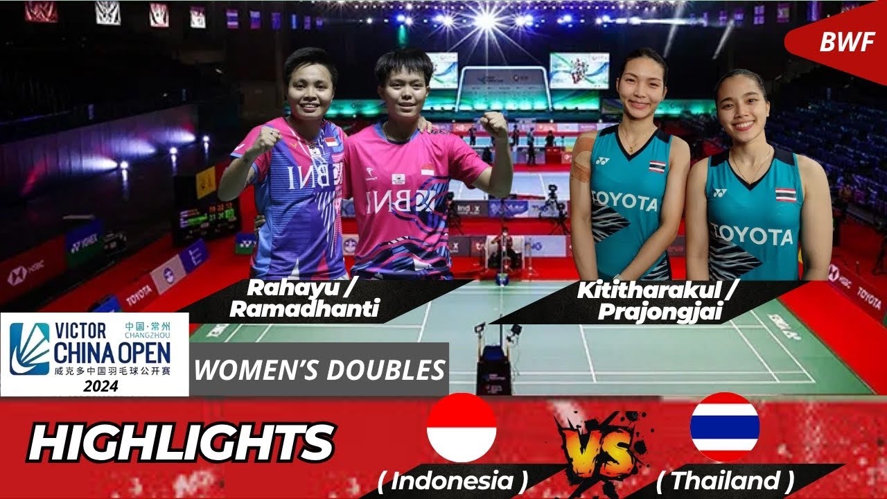Rahayu/Ramadhanti (INA) vs. Kititharakul/Prajongjai (THN) | VICTOR ...