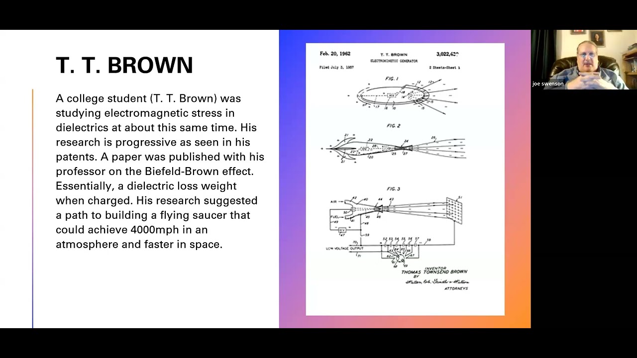 🛸 Joe Swenson- Human UFO's are real technology & we be seeing patents ...
