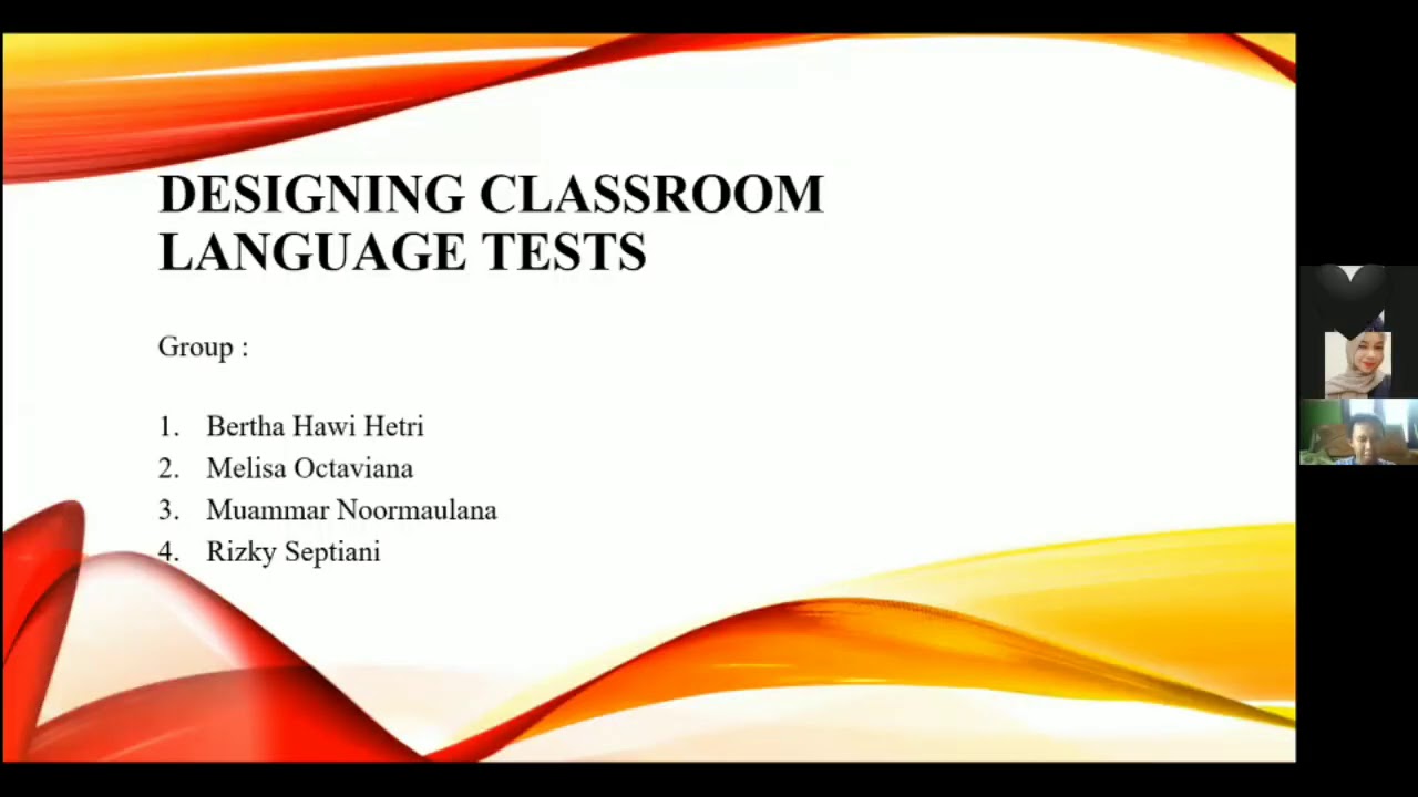 DESIGNING CLASSROOM LANGUAGE TESTS - YouTube